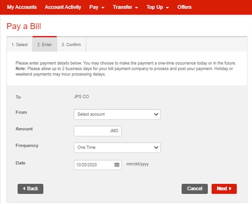 Scotia Online - How to pay a bill | Scotiabank TCI