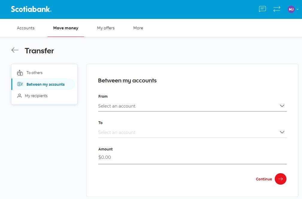 Scotia OnLine - How to do a transfer | Scotiabank TCI
